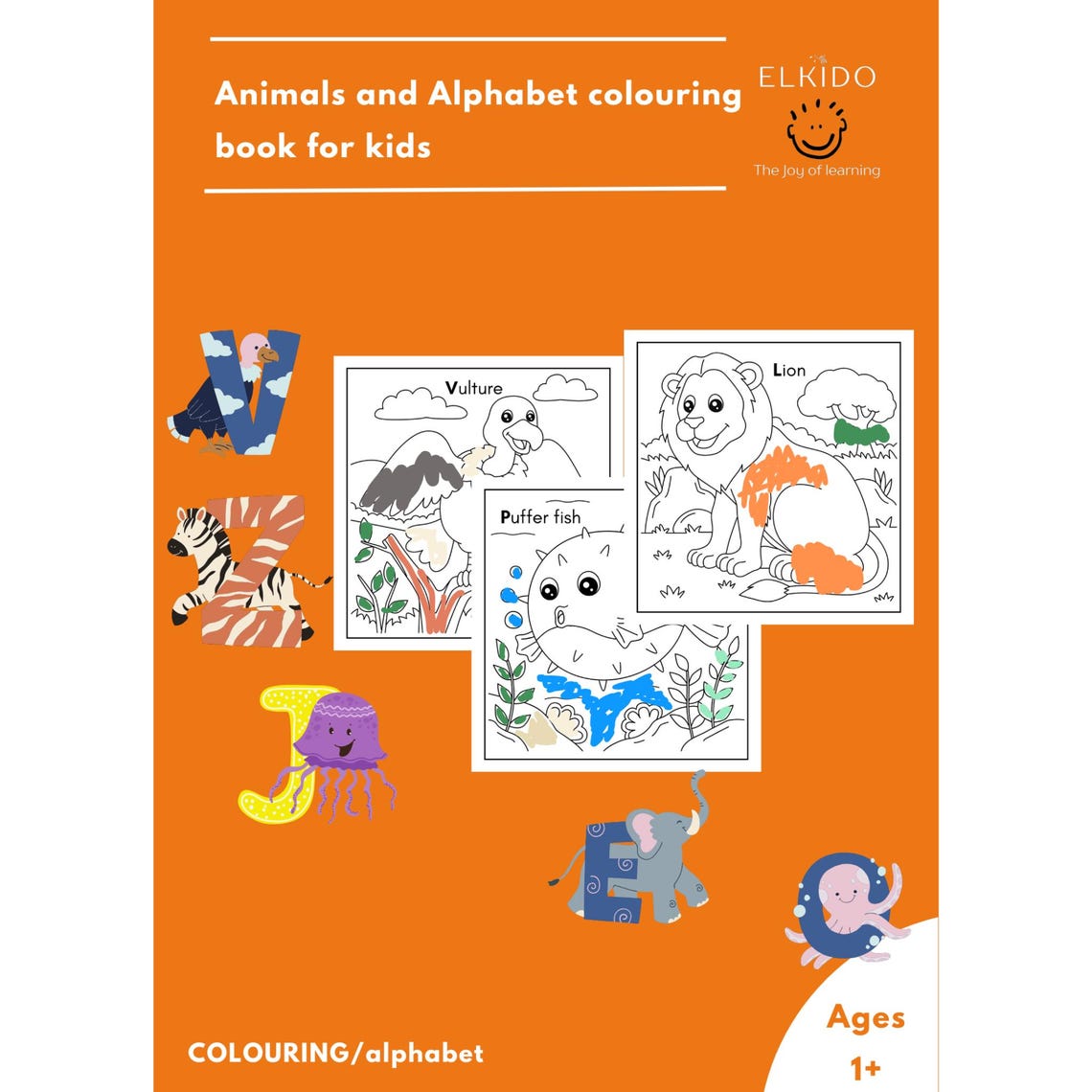 Animals Colouring Sheets/alphabet Preschool Colouring Pages - Etsy