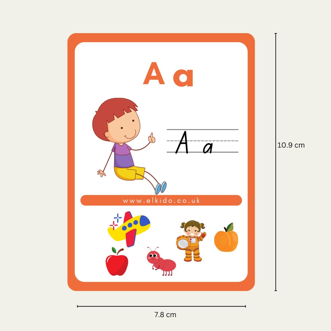 Printable Alphabet Flashcards | ABC Learning Cards for Kids |preschool ...