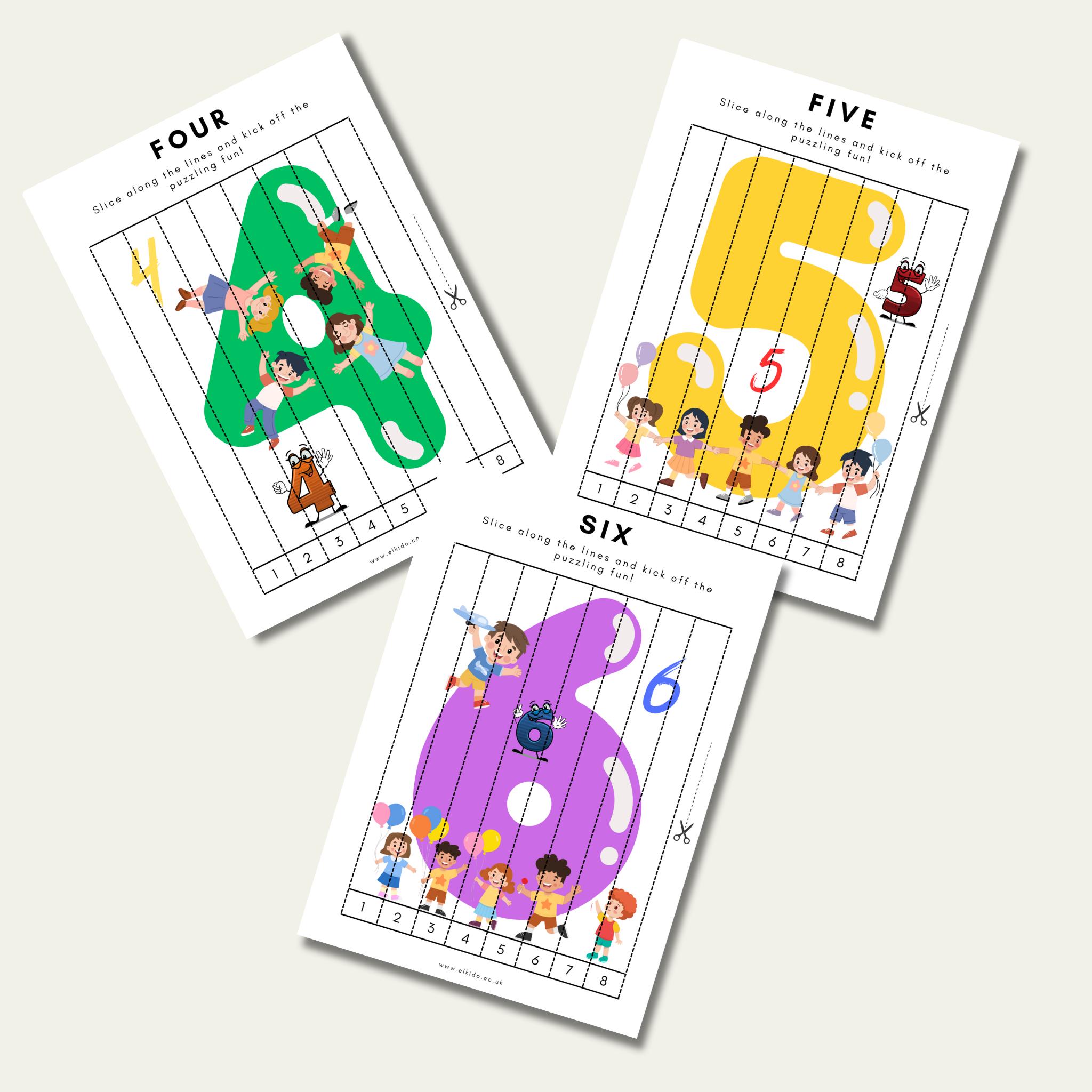 Number Puzzles 1-10 – Montessori Toddler Activity (PDF Download) - Etsy