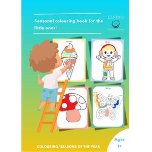 Printable Seasons of the Year Colouring Pages for Kids/ Colouring Book ...