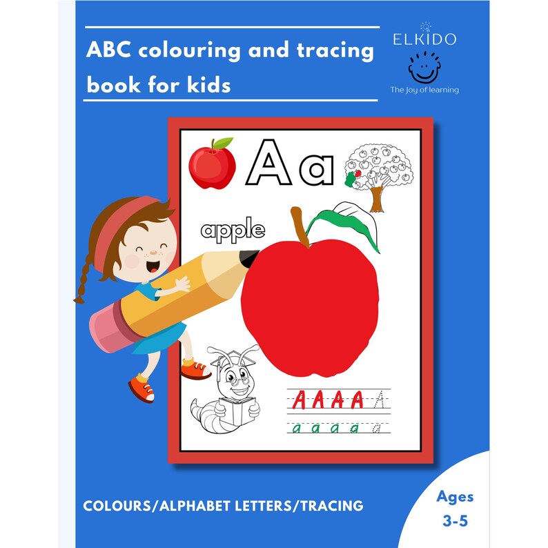 Alphabet Colouring Pages for Kids/colouring and Tracing Worksheets for ...
