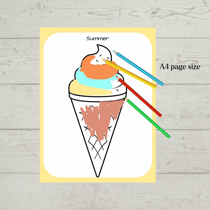 Printable Seasons of the Year Colouring Pages for Kids/ Colouring Book ...