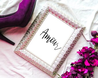 Amour print | Etsy