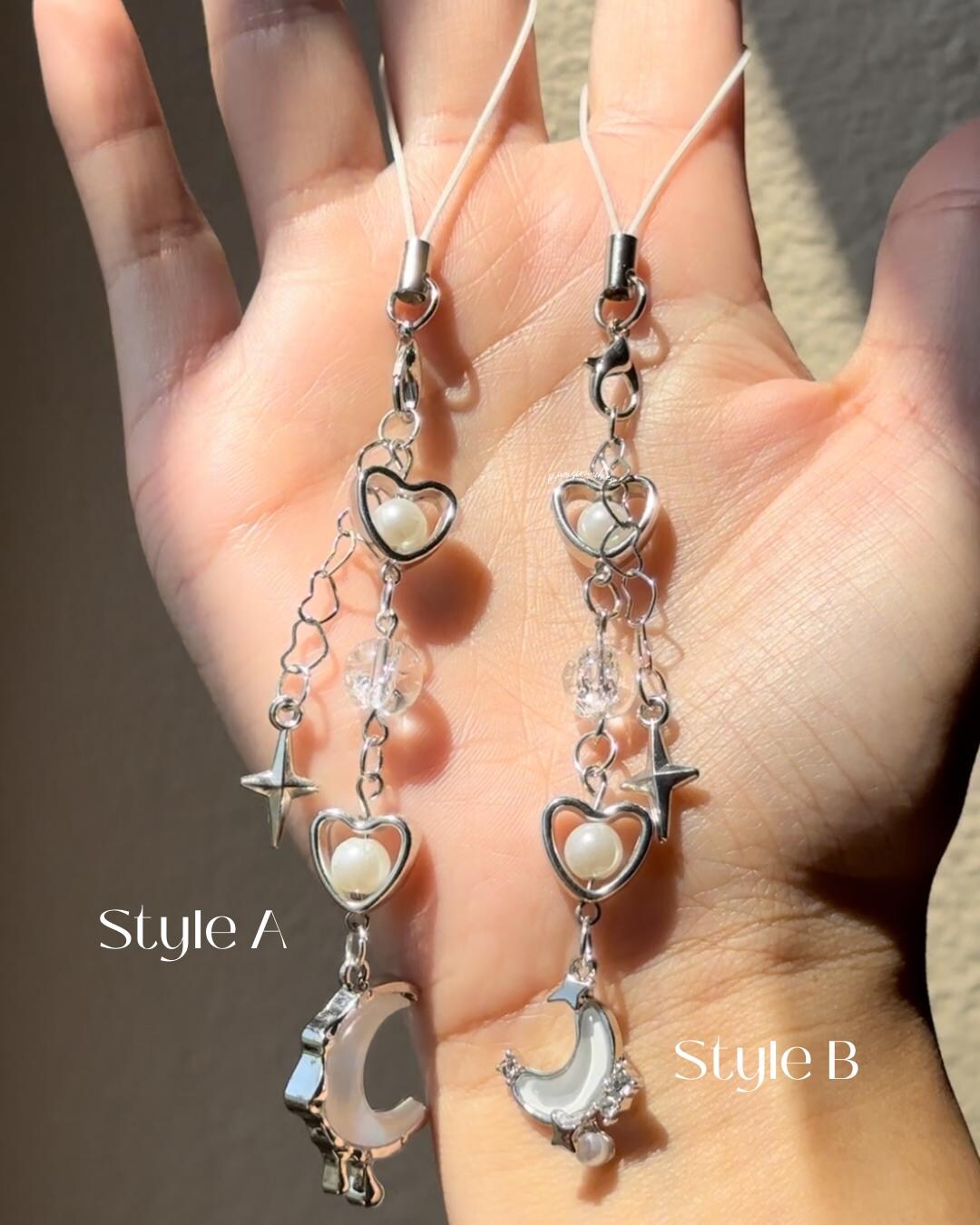 Kawaii White Moon Phone Charms - Etsy