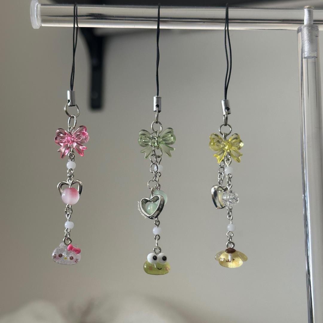 Sanrio Inspired Phone Charms | Kawaii Keychains | Matching Accessories ...