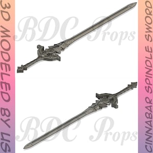 Cinnabar Spindle Genshin Impact Sword Albedo PROP KIT ONLY - Etsy