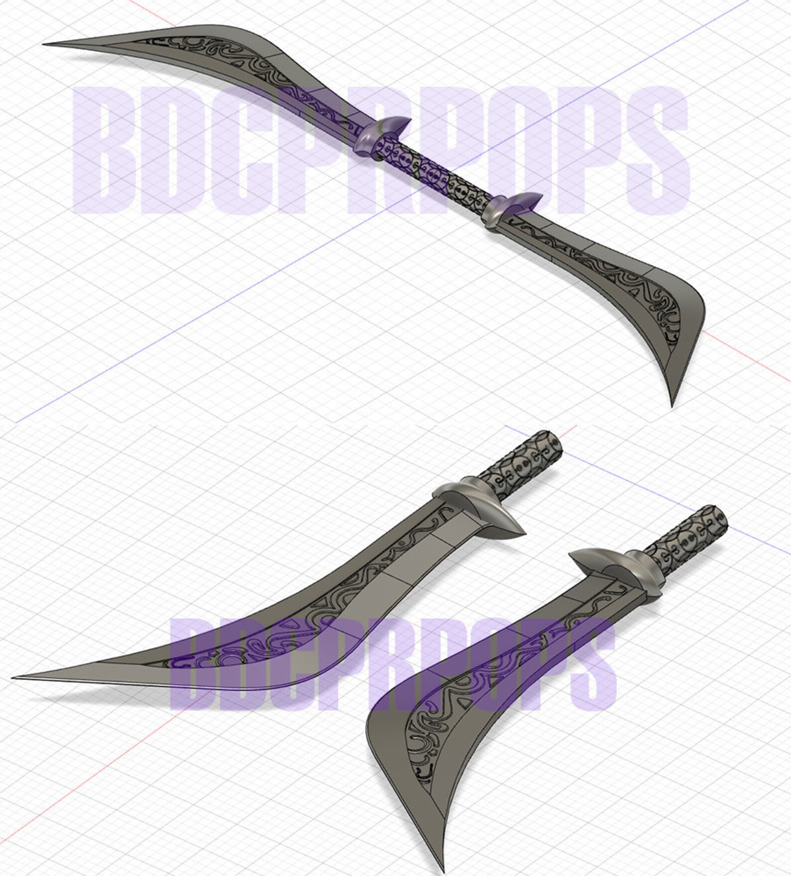 Pit Sword Dual or Together Kid Icarus PROP KIT - Etsy