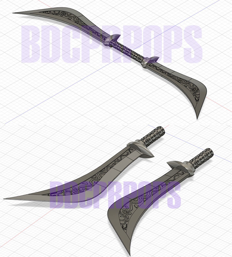 Pit Sword Dual or Together Kid Icarus PROP KIT | Etsy