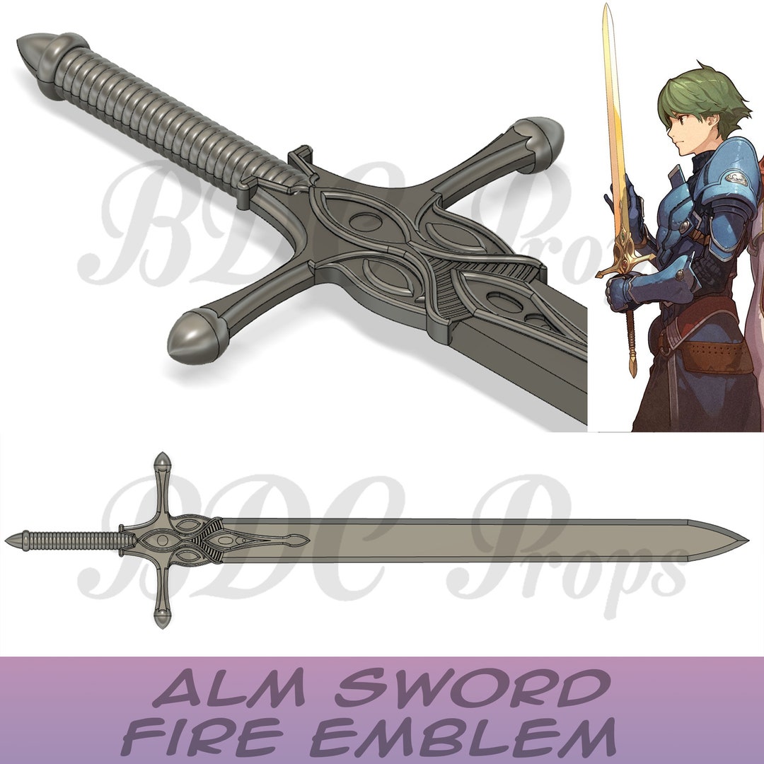 Alm Sword Fire Emblem Awakening Heroes Echoes Cosplay Prop Kit DIY - Etsy