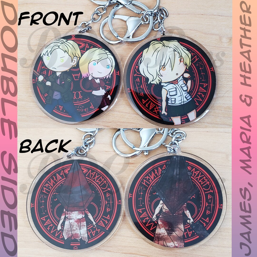 James Maria Heather Acrylic Charm Keychain Silent Hill 2 Silent Hill 3 ...