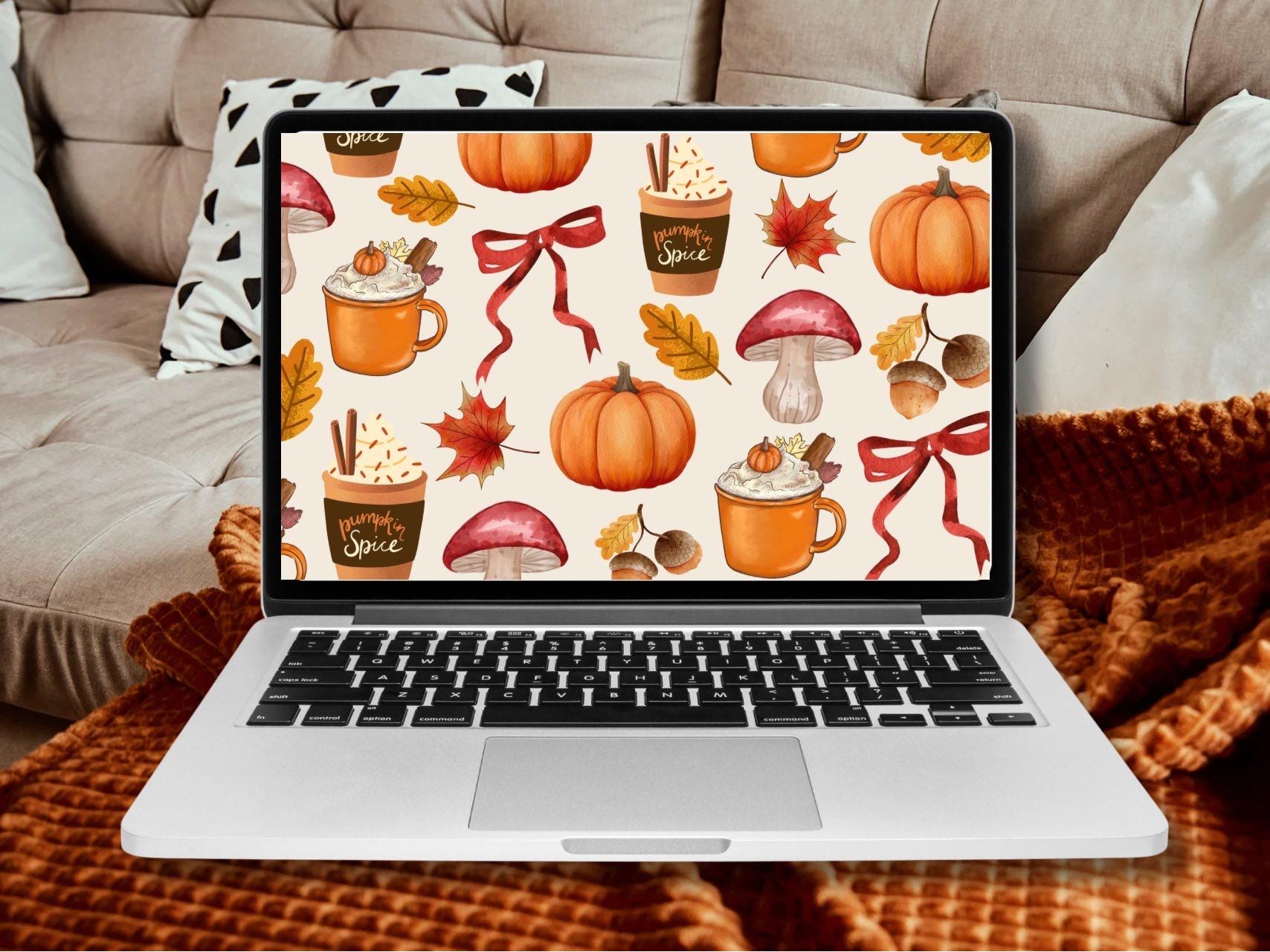 8 Desktop Wallpaper Pack Fall, Cozy Fall MacBook Wallpaper Desktop ...