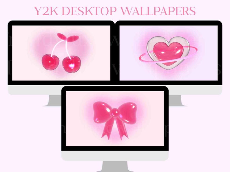 Y2K Desktop Wallpaper Bundle, Cherries Desktop Wallpaper, Aura Desktop ...