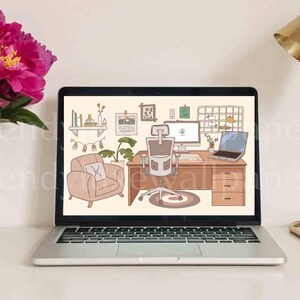 Cute Kawaii Room Desktop Wallpaper, MacBook Wallpaper, Computer ...