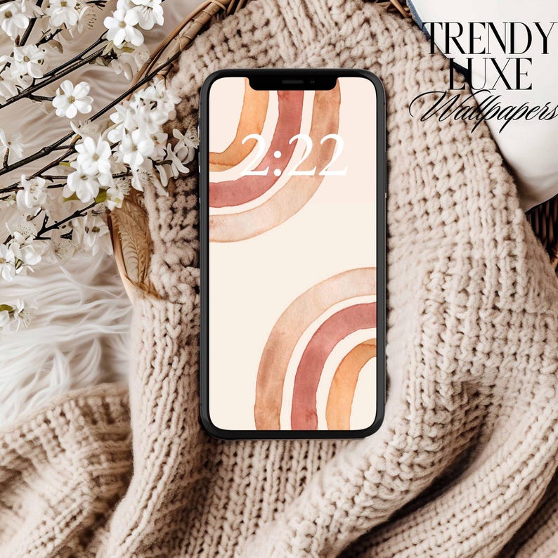 Boho Rainbow Phone Wallpaper, Rainbow Phone Background, Boho iPhone ...