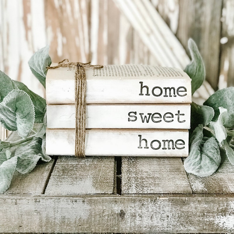 Stacked Books Decor - Etsy