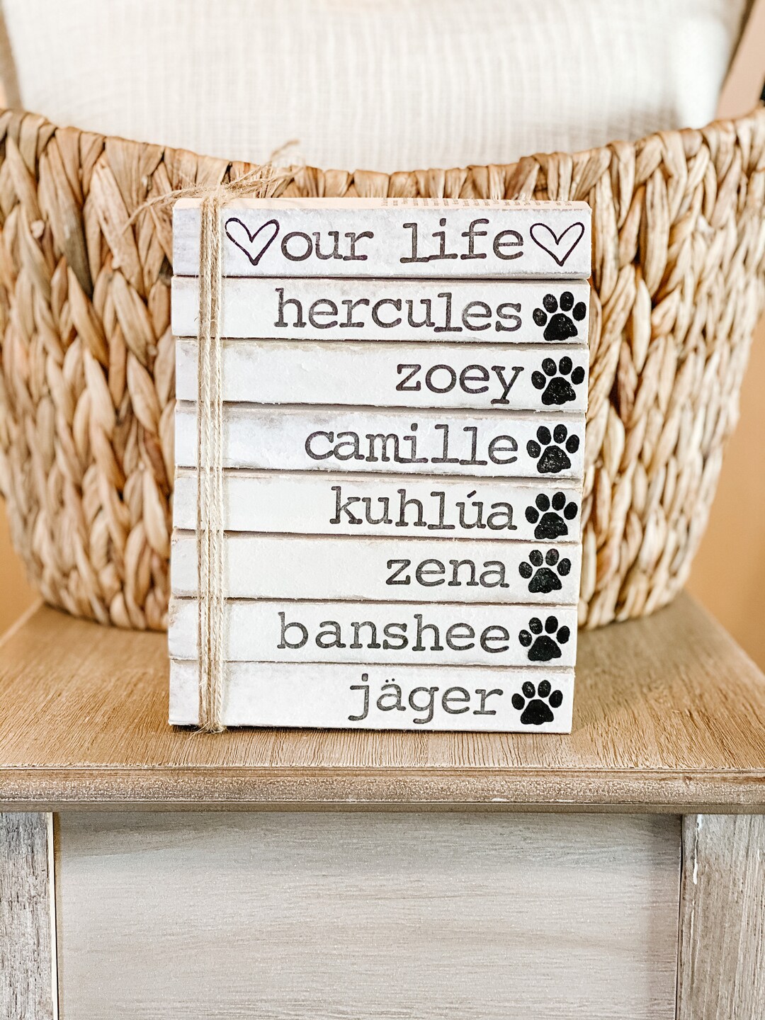 Stamped Books, Books With Names, Decorative Books, Book Decor ...