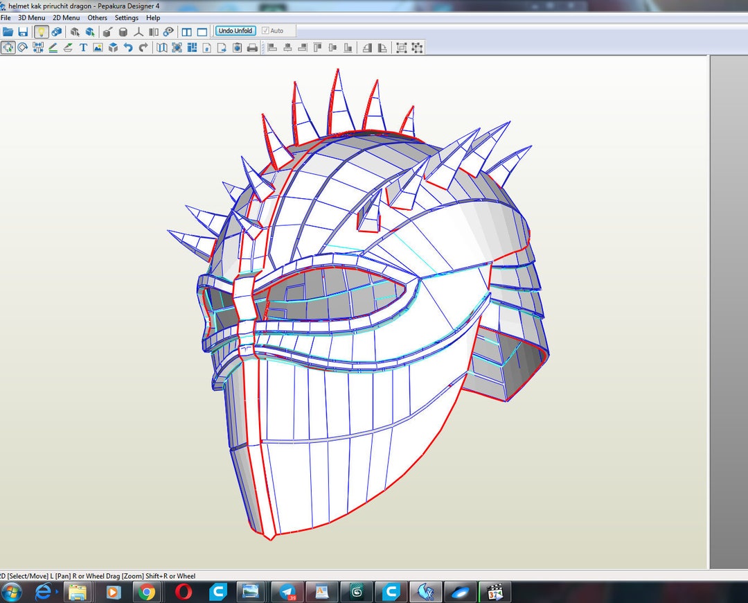 Hiccup Helmet From How to Train Your Dragon for Pepakura for - Etsy