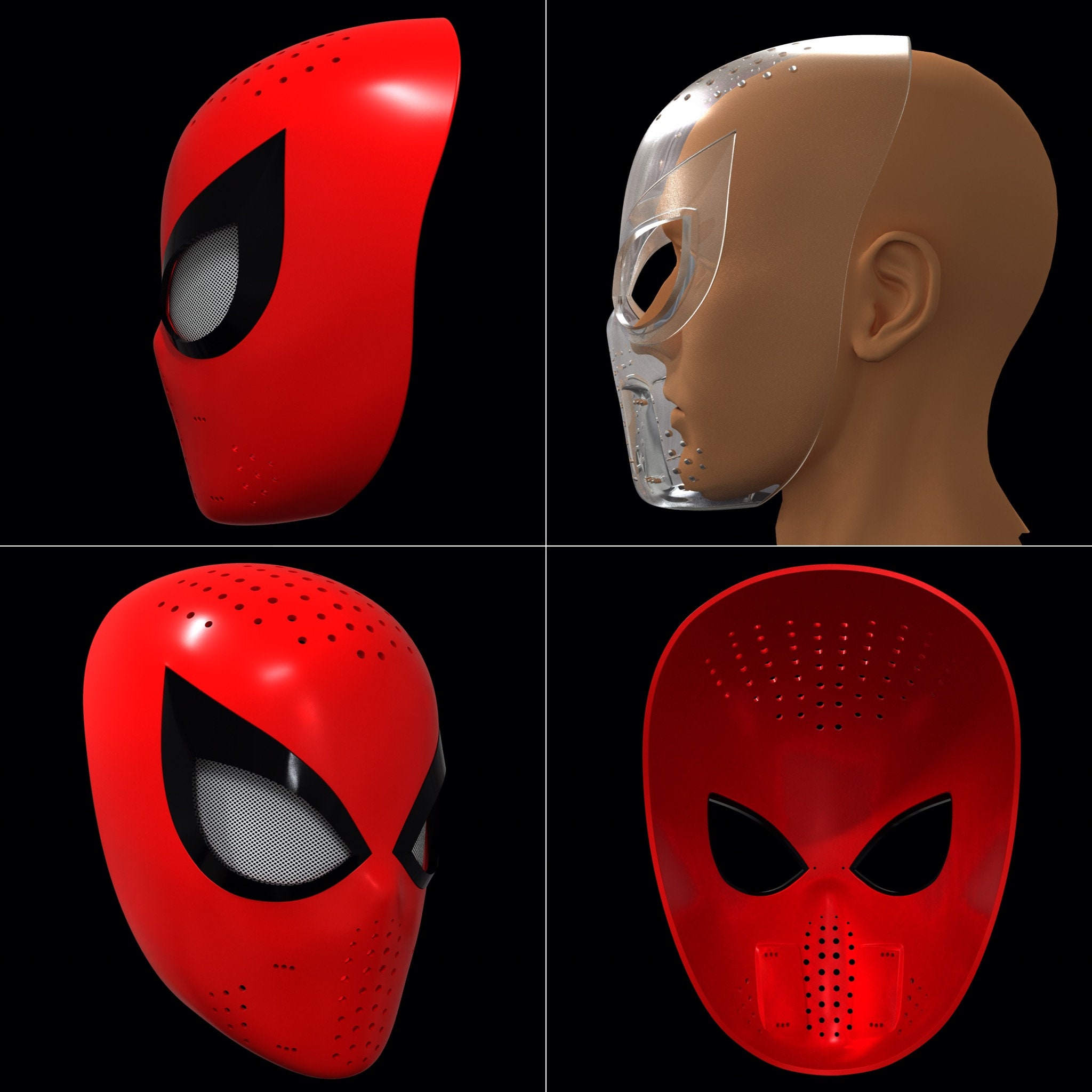 Spider-man Playstation 4 With Mechanical Lenses . Files for Self ...