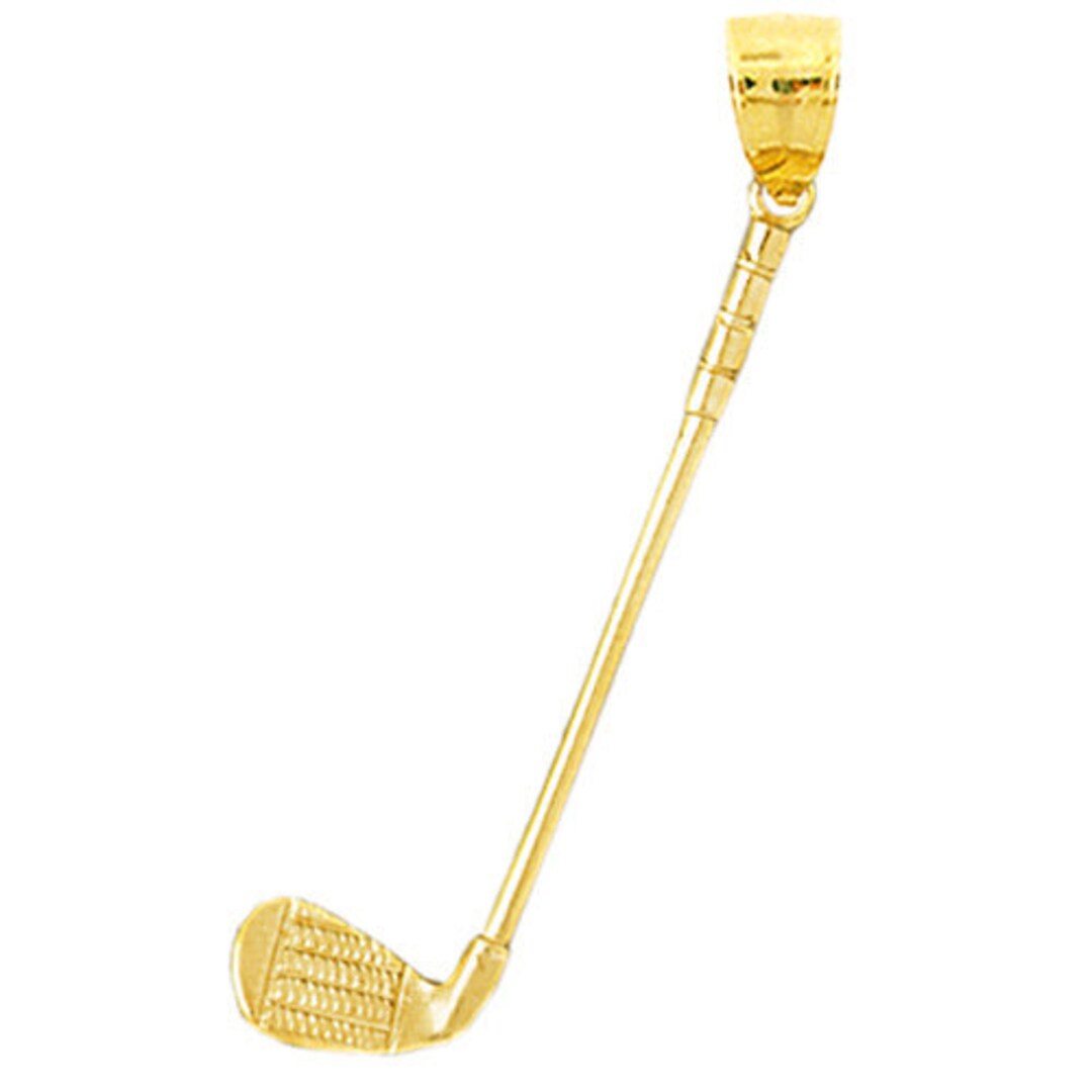 14K Gold 3D Golf Club Pendant - Etsy