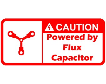 Flux Capacitor Decal | Etsy