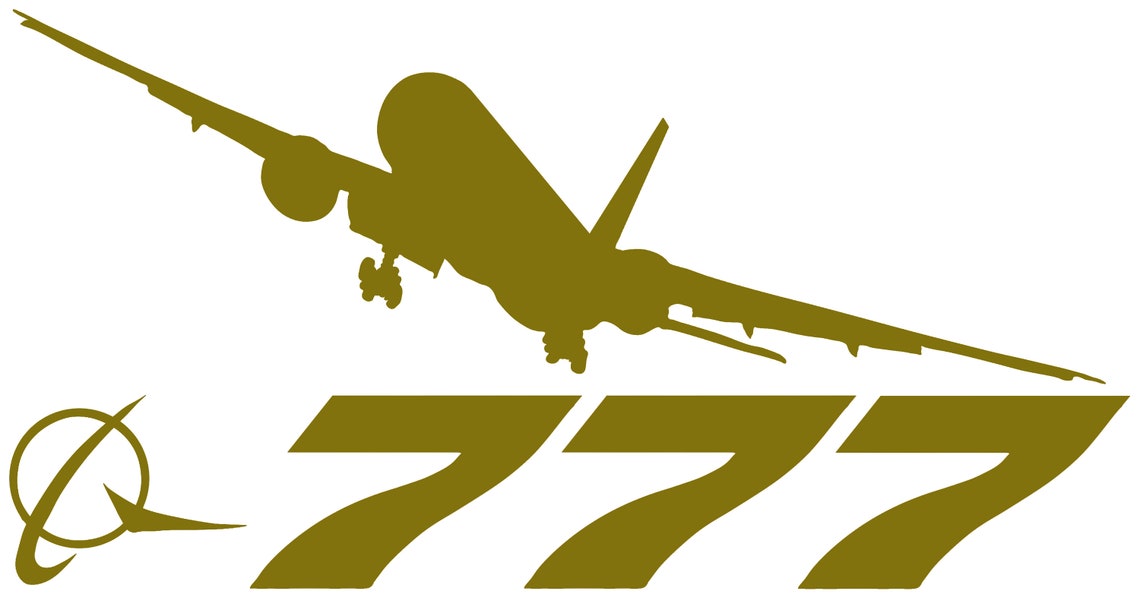 Boeing 777 Aviation Aircraft Vinyl Decal Car Truck Laptop | Etsy