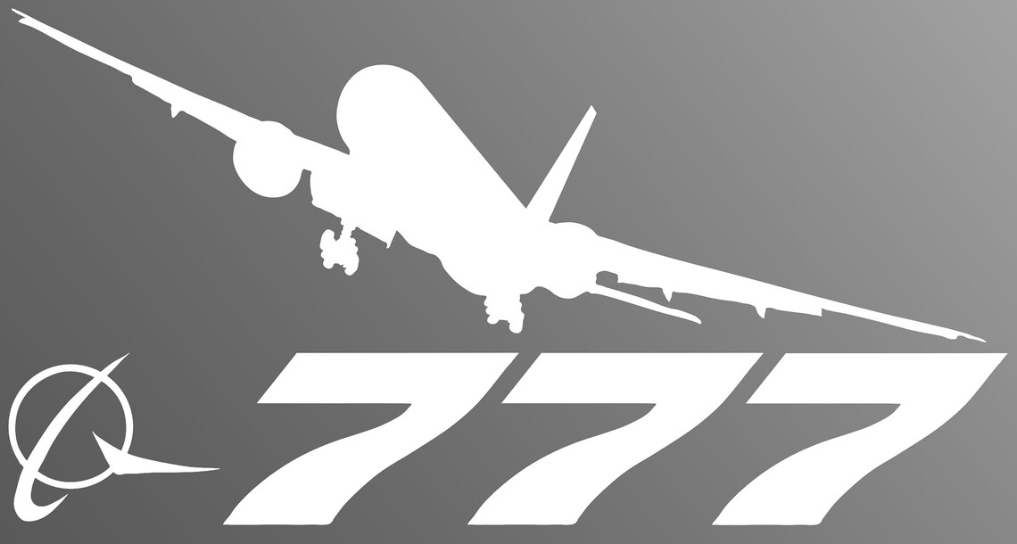 Boeing 777 Aviation Aircraft Vinyl Decal Car Truck Laptop | Etsy