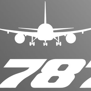 Boeing 787 Dreamliner Aviation Aircraft Vinyl Decal Car | Etsy