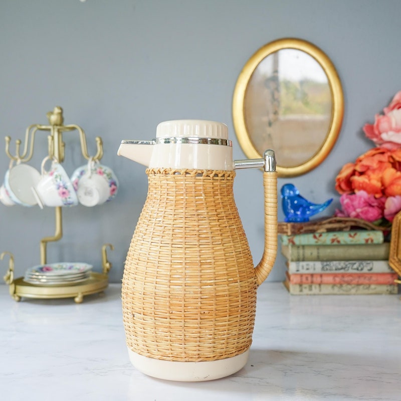 Wicker Pitcher - Etsy