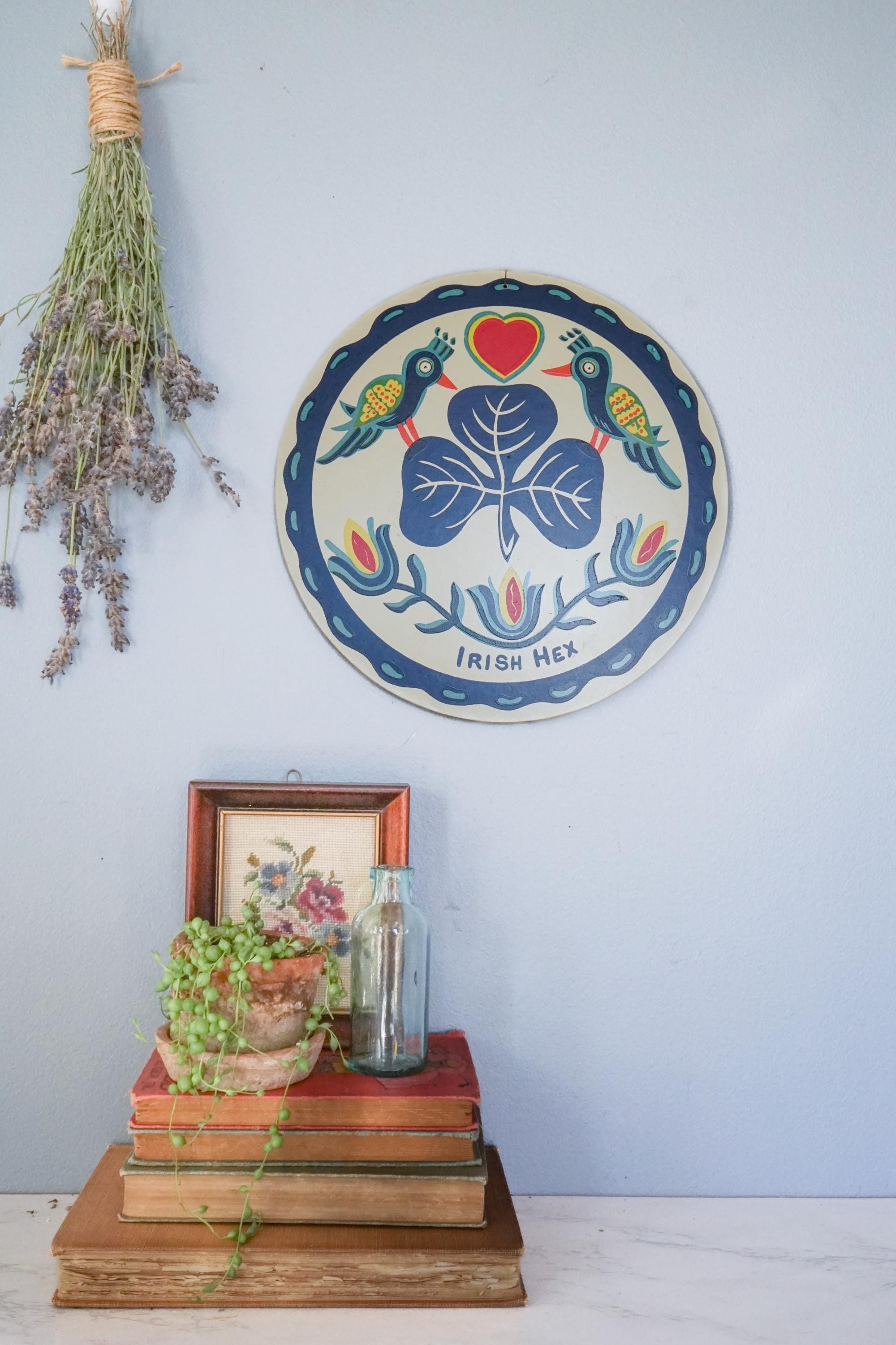 Vintage Pennsylvania Dutch Hex Sign IRISH HEX/ 1970s Wall Art ...