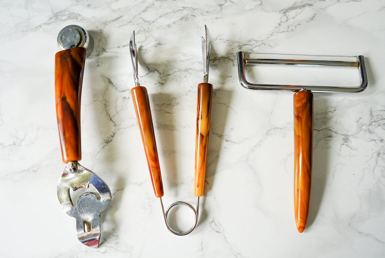 Vintage Bakelite Bar Tool Set/ Retro Barware/ 1950s Bar Tools/ - Etsy