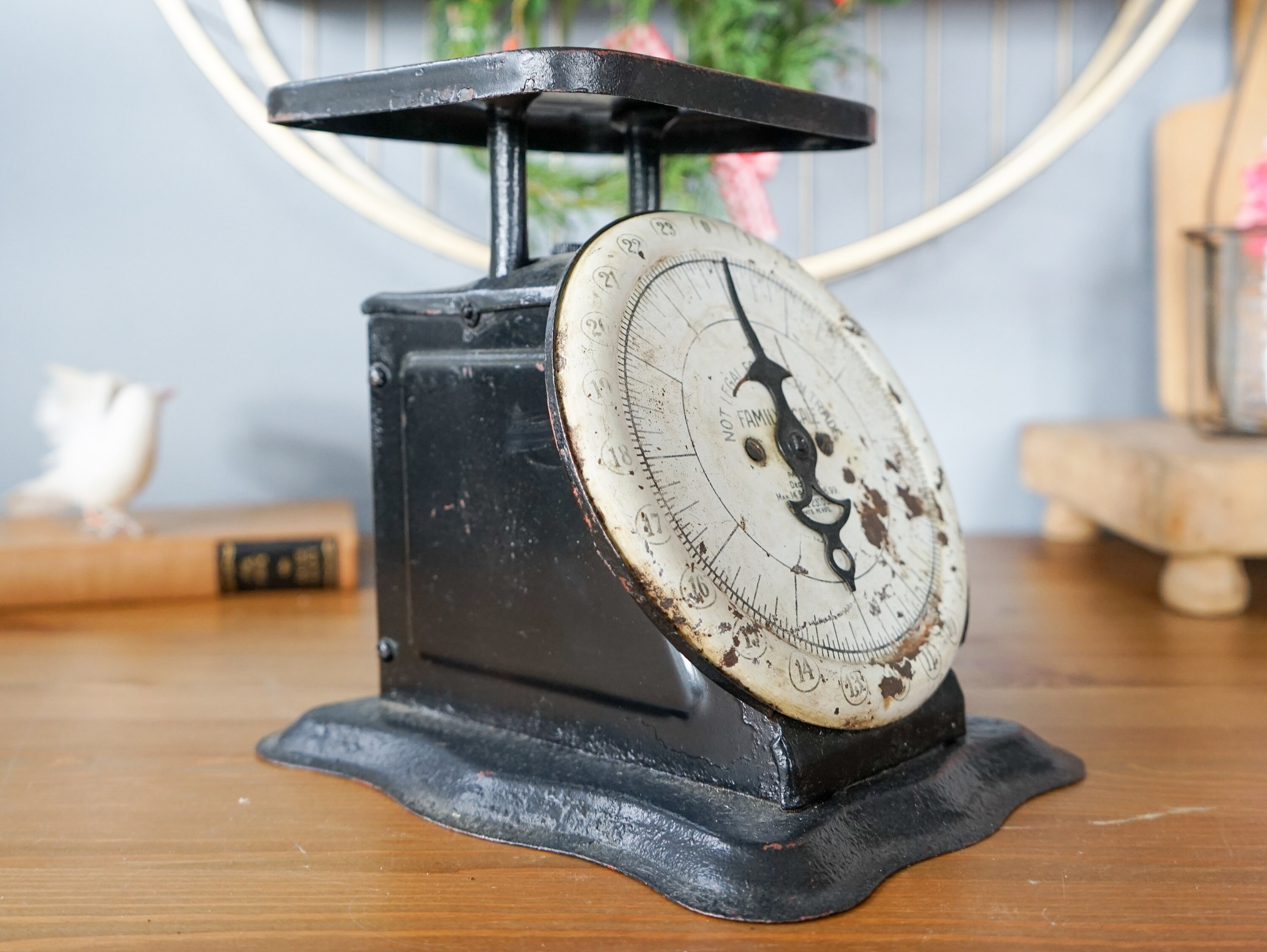 Antique Family Scale / 1910-1920s Scale/ Vintage Scale/ Vintage Kitchen ...