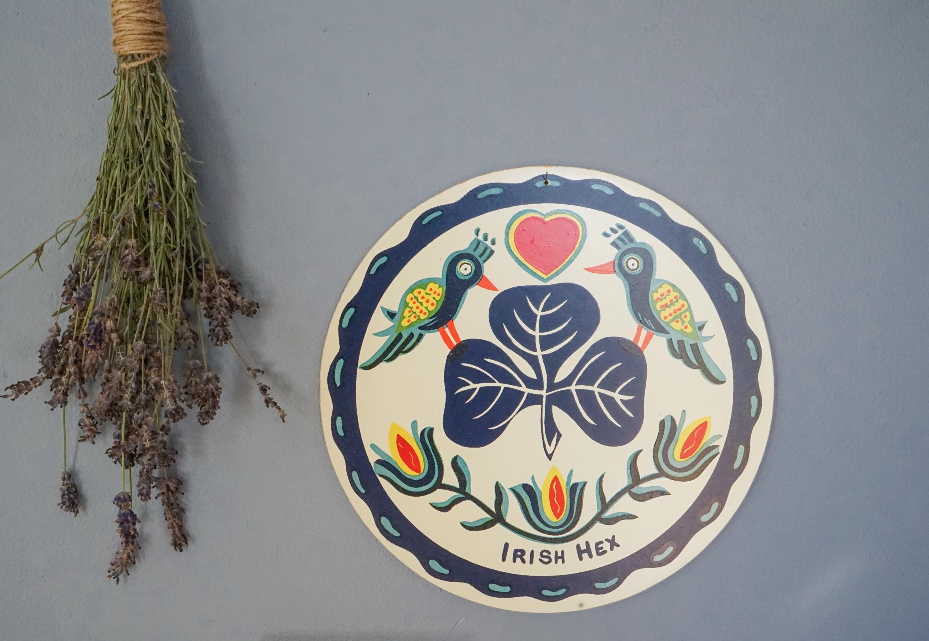 Vintage Pennsylvania Dutch Hex Sign IRISH HEX/ 1970s Wall Art ...