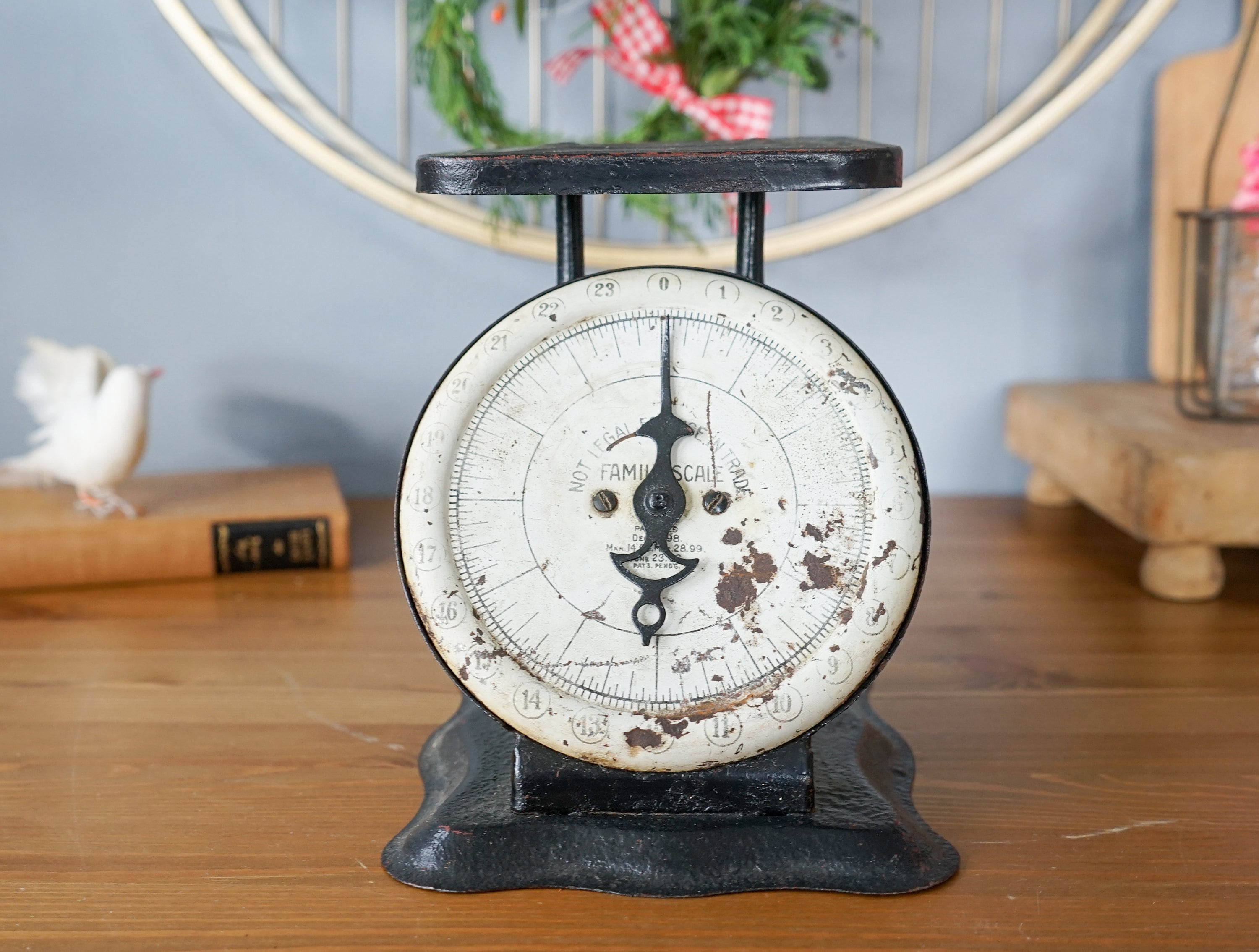 Antique Family Scale / 1910-1920s Scale/ Vintage Scale/ Vintage Kitchen ...