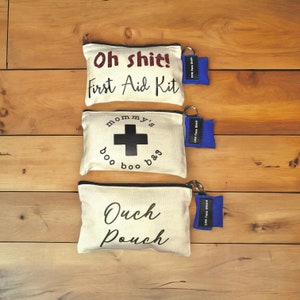 Fully STOCKED First Aid Bag, On-the-go, Ouch Pouch, Boo Boo Bag, First ...