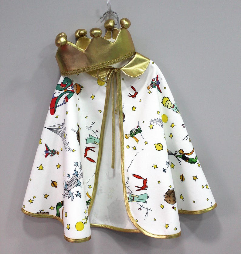 Little Prince Costume -custom Kid's Cape and King Crown - Little Prince ...