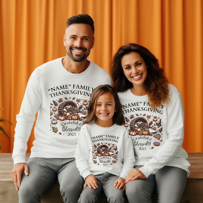 Custom Family Thanksgiving 2023 Shirts Personalized Tees and ...