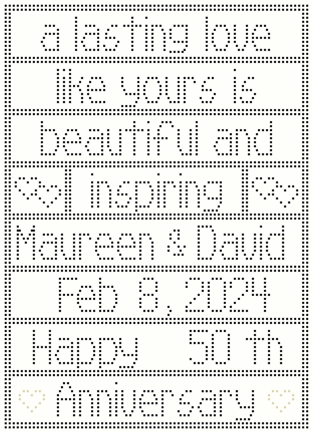 Happy 50 Th Anniversary Bobble Graph - Etsy