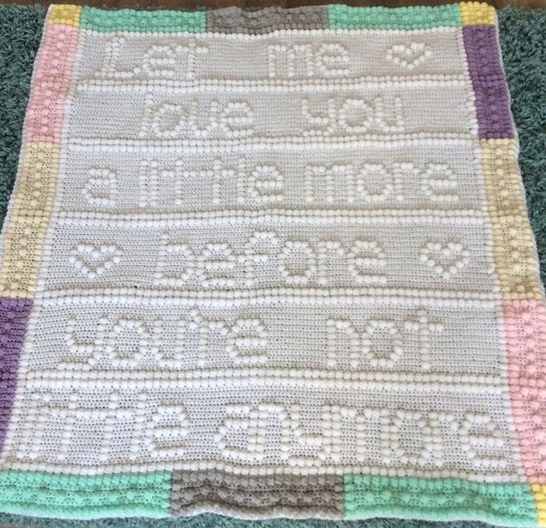 Pattern: let me love you a little more before you're not | Etsy