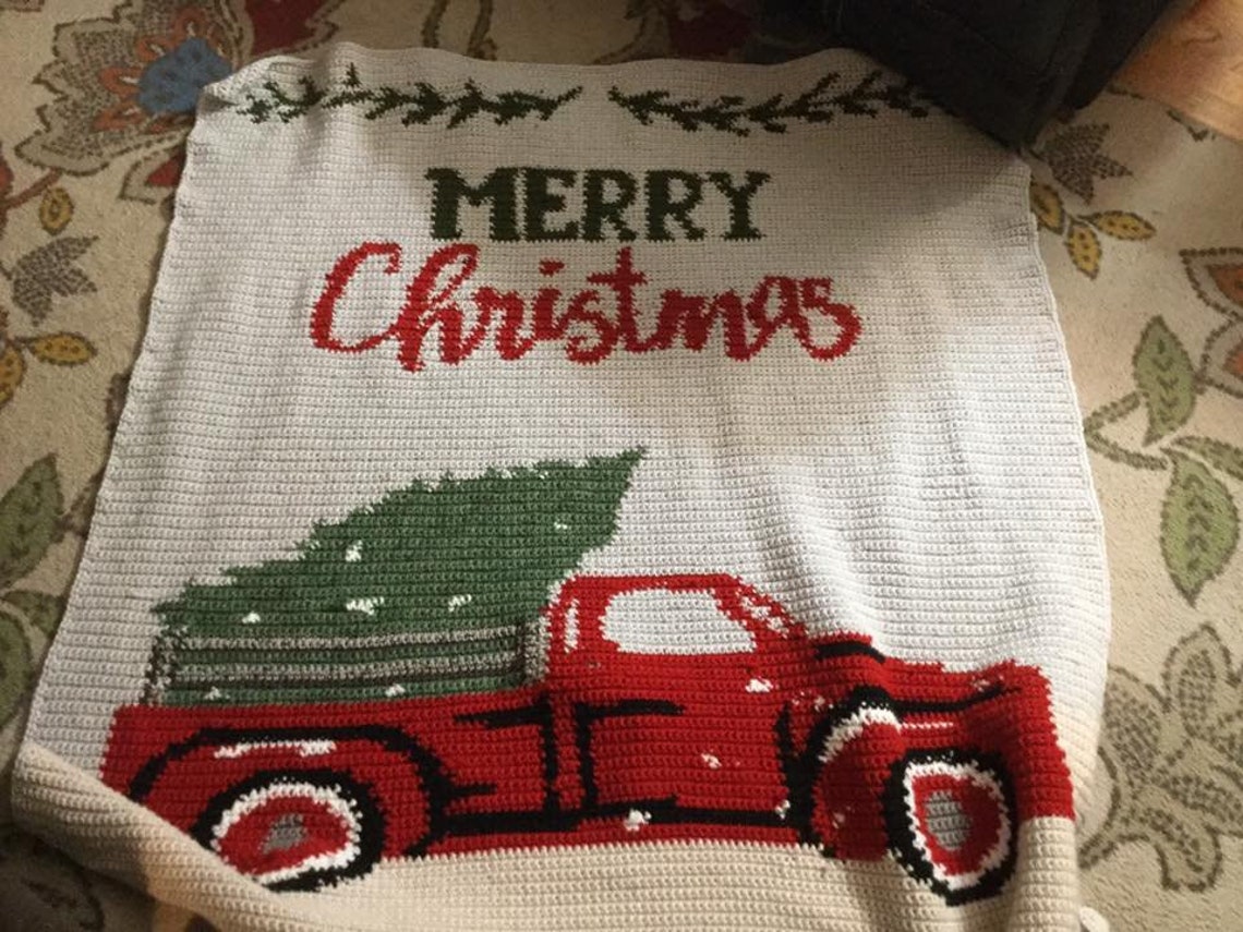 Pattern: Red Truck Christmas - Etsy