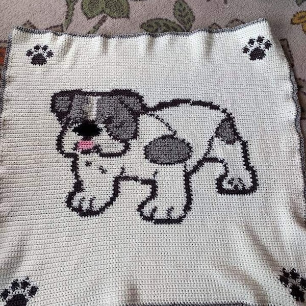 Bulldog Crochet Pattern - Etsy