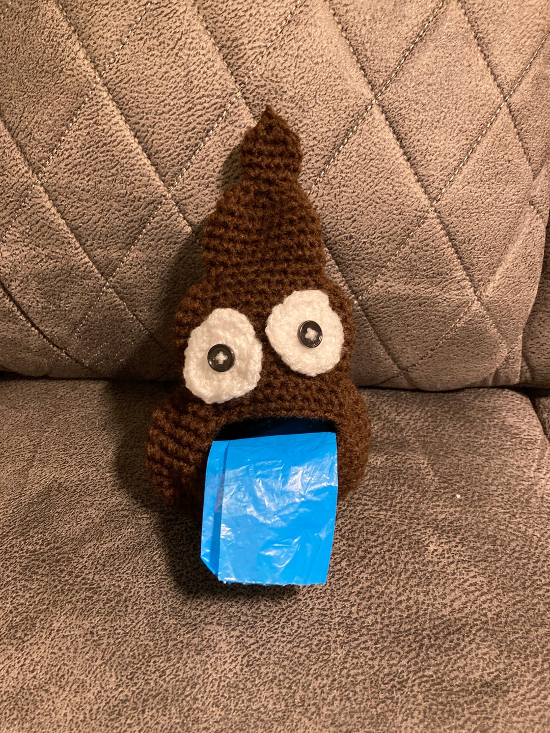 Crocheted Poop Bag Holder - Etsy
