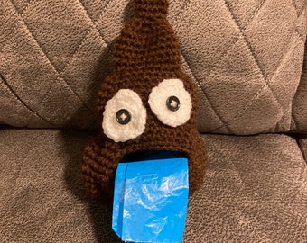 Handmade Dog Poop Bag Holder. Crocheted Dog Poop Bag Holder.christmas ...