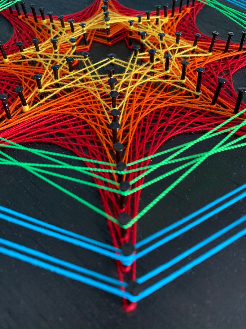 String Art Eye of God Mexican Folk Art Wall Art Home Decor Mexican ...