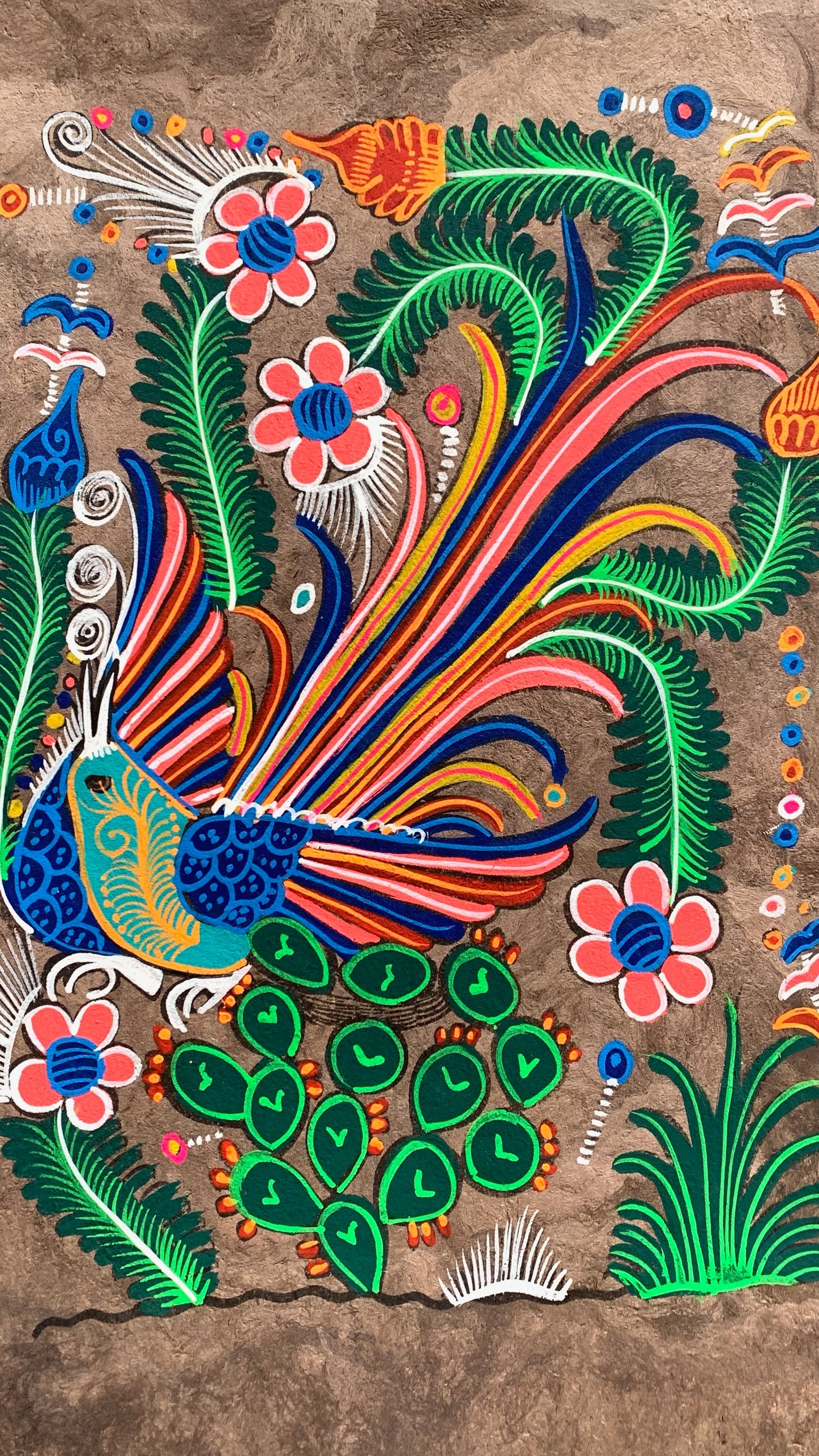 Mexican Folk Art, Papel Amate, Mexican Craft Decoration, Colorful Wall ...