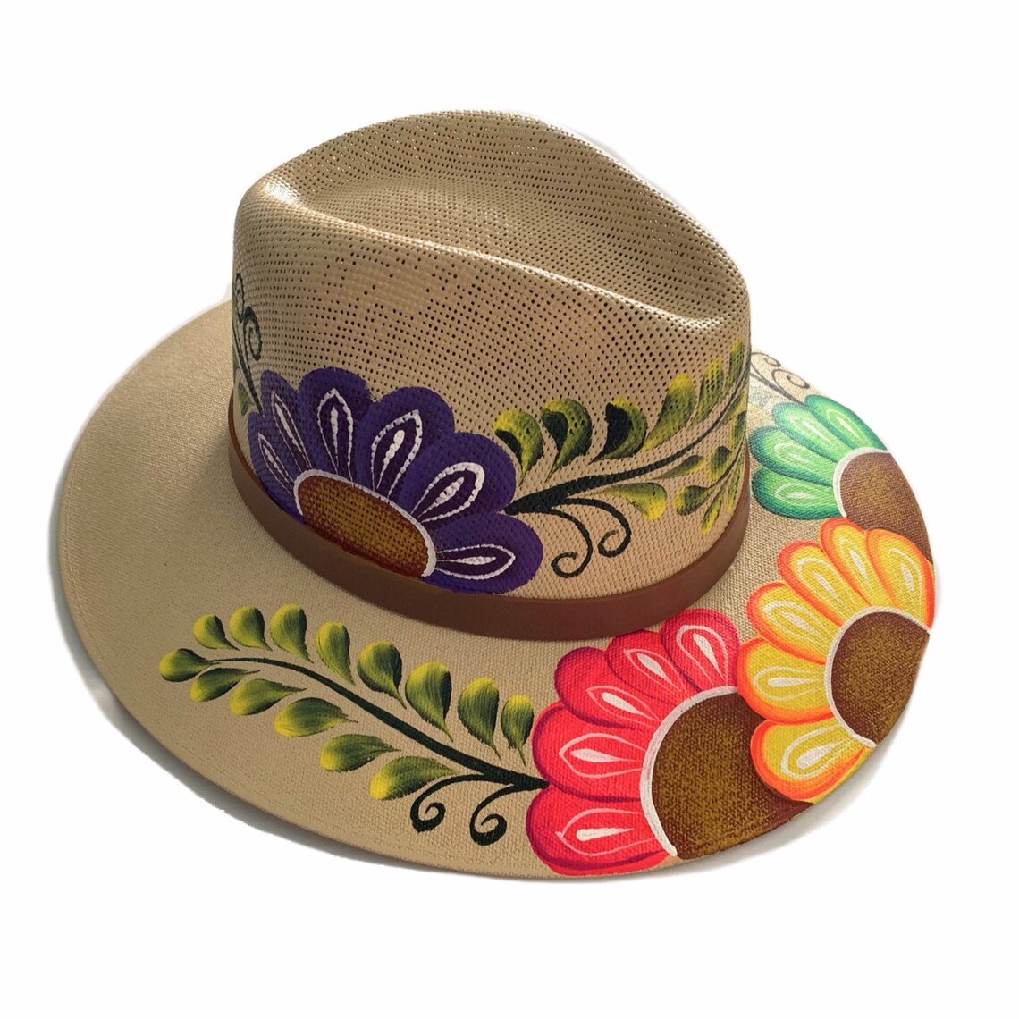 Mexican Hat. Traditional Mexican Hat. Hand Painted Fedora. - Etsy