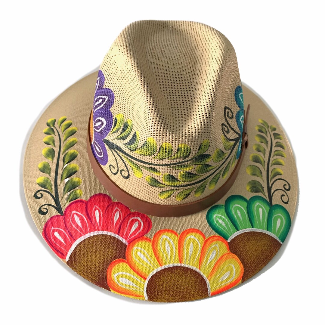 Mexican Hat. Traditional Mexican Hat. Hand Painted Fedora. - Etsy
