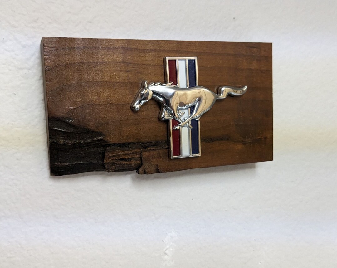 Ford Mustang Pony Emblem Wall Plaque Unique Automotive Art With an ...