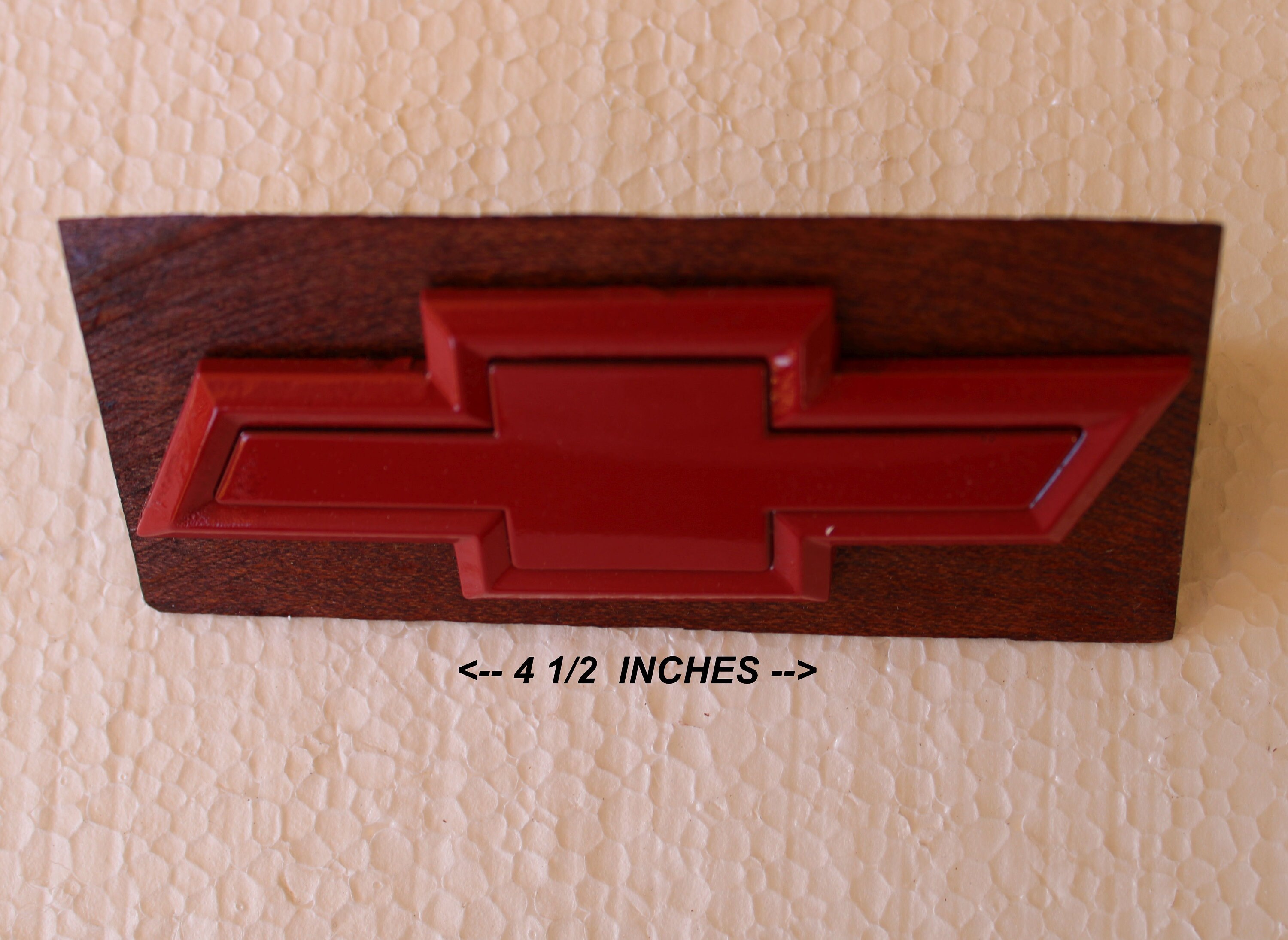 Chevy Red Bowtie Script Emblem Desk Plaque AE-360 Unique - Etsy