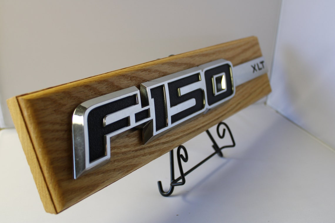 Ford F150 F-150 XLT Script Emblem Wall Plaque Unique automotive art ...