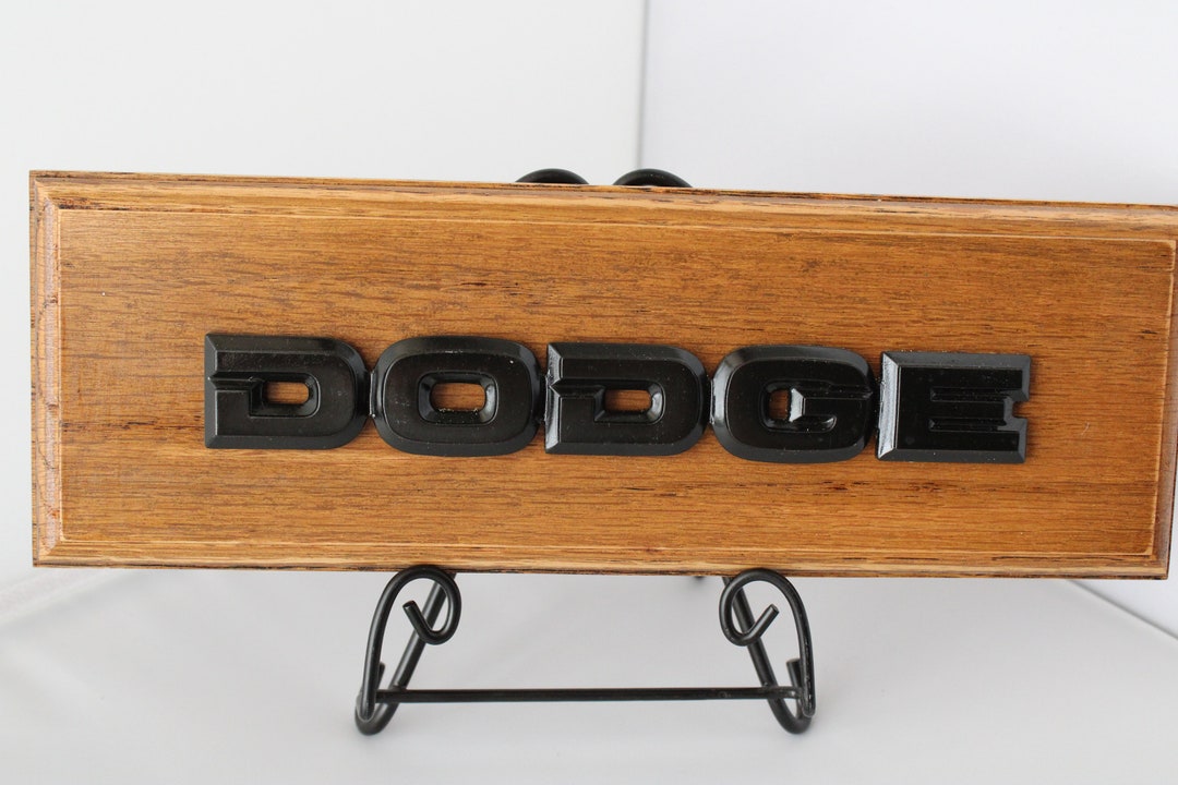 Dodge Script Emblem Wall Plaque AE-073 Unique Automotive Art With an ...